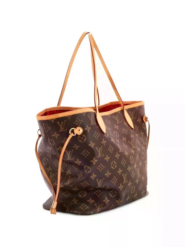 LOUIS VUITTON Neverfull Nm Monogram Canvas Mm Tote Bag - Brown