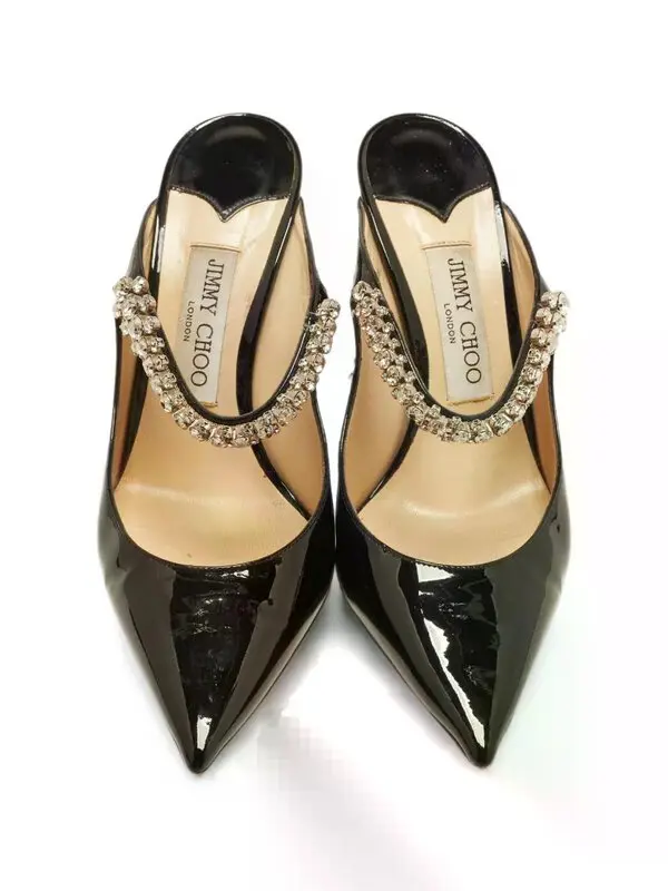 JIMMY CHOO Bing Crystal-embellished Mules