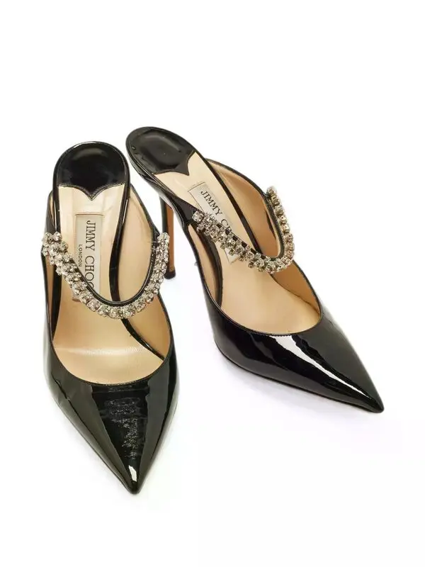 JIMMY CHOO Bing Crystal-embellished Mules