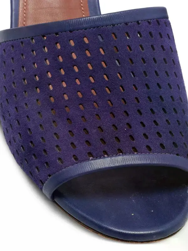 Loro Piana Perforated Ankle-strap Sandals