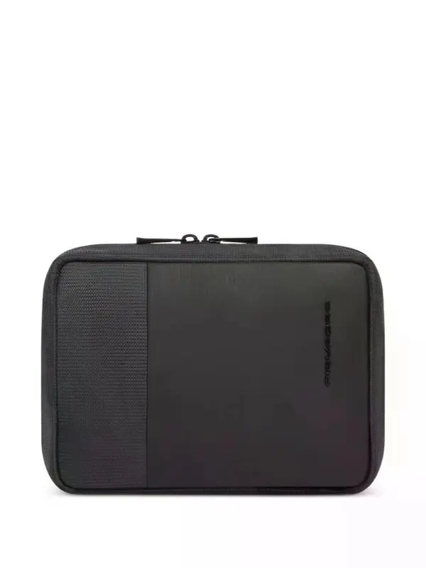 PIQUADRO Logo-print Clutch Bag - Black