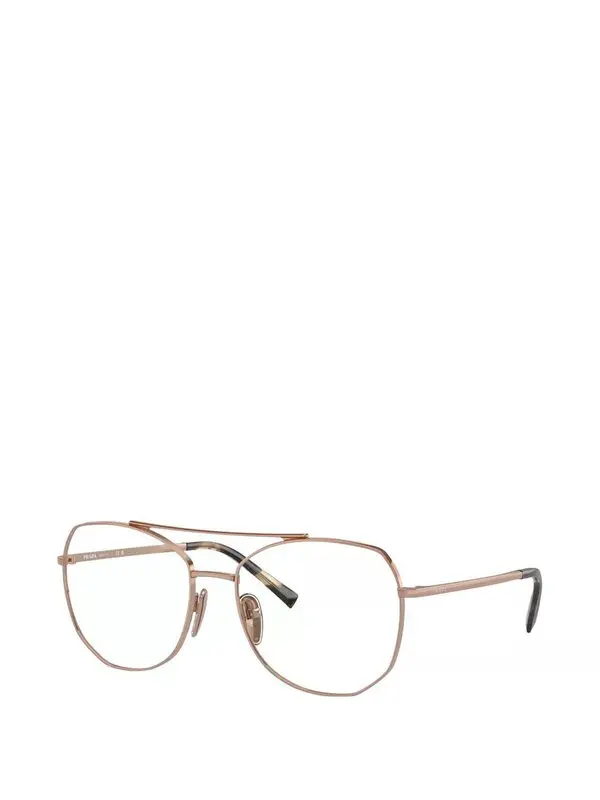Prada Geometric-frame Glasses - Pink