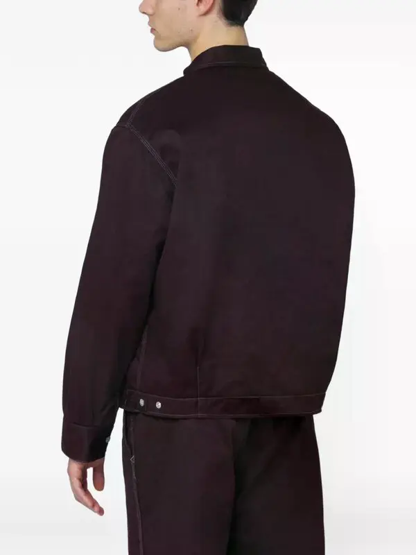 Needles Logo-appliqué Zip-up Shirt Jacket
