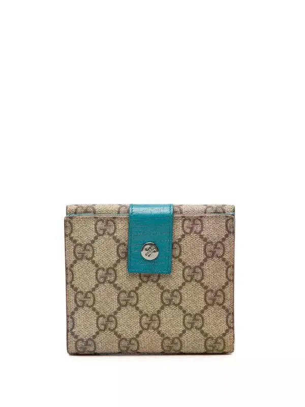 Gucci 1980-1990 Gg Supreme Compact Wallet Small Wallets