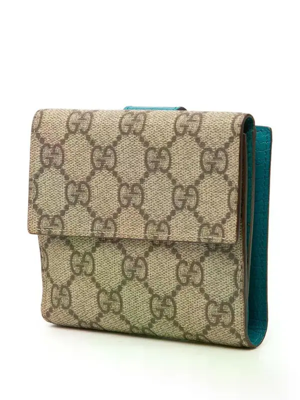 Gucci 1980-1990 Gg Supreme Compact Wallet Small Wallets
