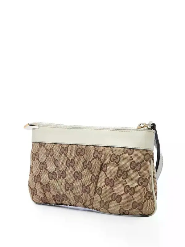 Gucci 2000-2015 Gg Canvas Abbey D Ring Wristlet Pouch