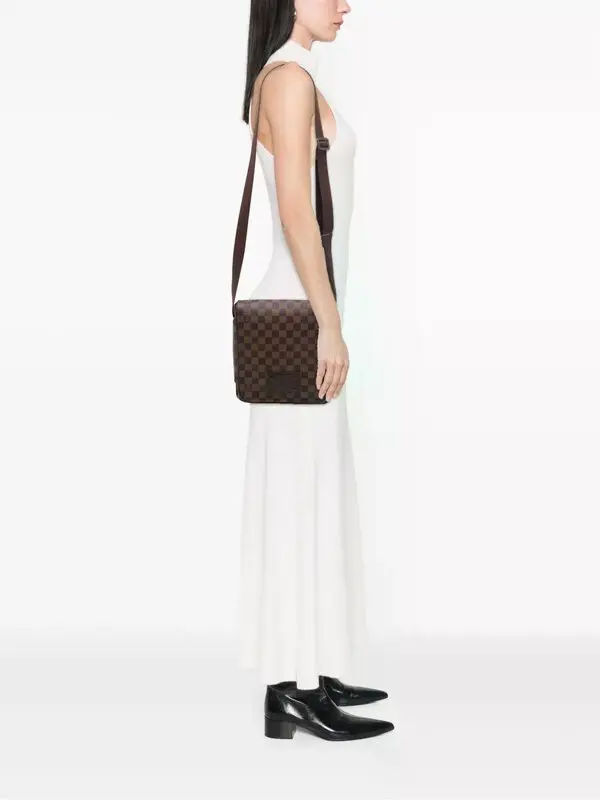 LOUIS VUITTON 2010 Damier Ebene Brooklyn Pm Crossbody Bag