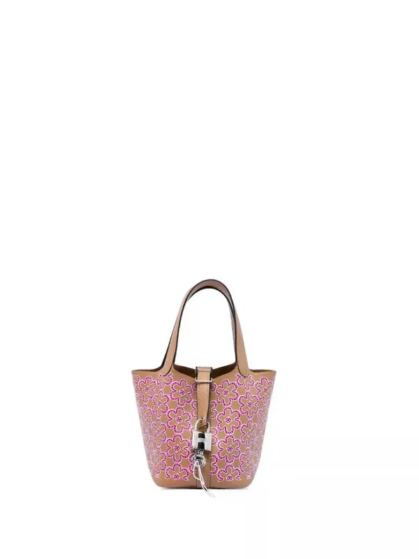 Hermès 2022 Micro Swift Lucky Daisy Picotin Lock 14 Handbag