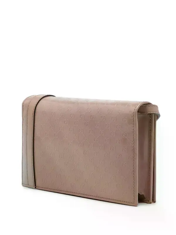 Gucci 2000-2015 Patent Microguccissima Stirrup Crossbody Bag