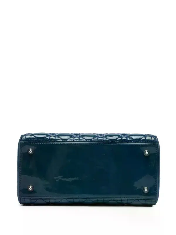 Dior 2015 Medium Patent Cannage Lady Satchel