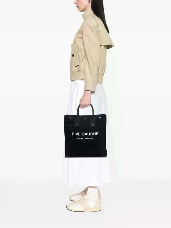 Saint Laurent 2021 Canvas Rive Gauche North South Tote Bag