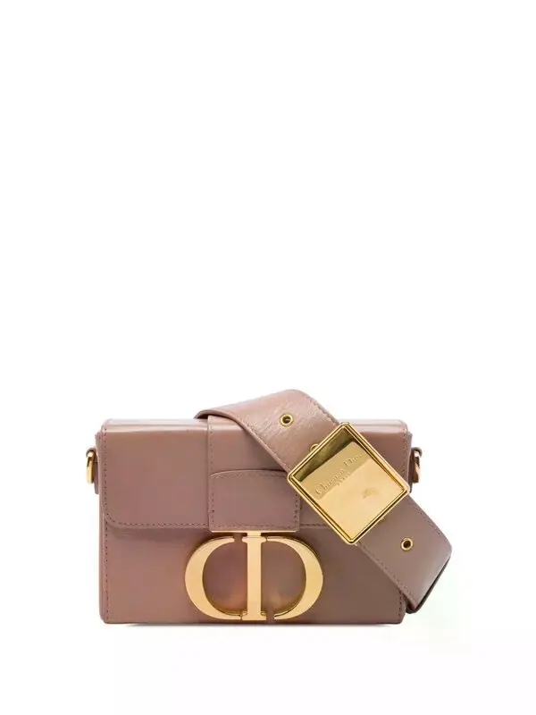 Dior 2019 Leather 30 Montaigne Box Bag Crossbody Bag - Brown