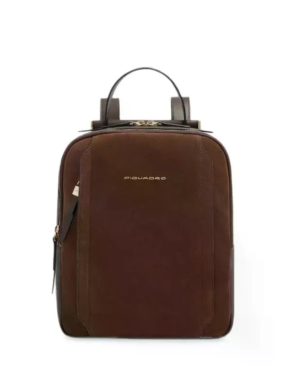 PIQUADRO Rfid-shielded Suede Leather Backpack