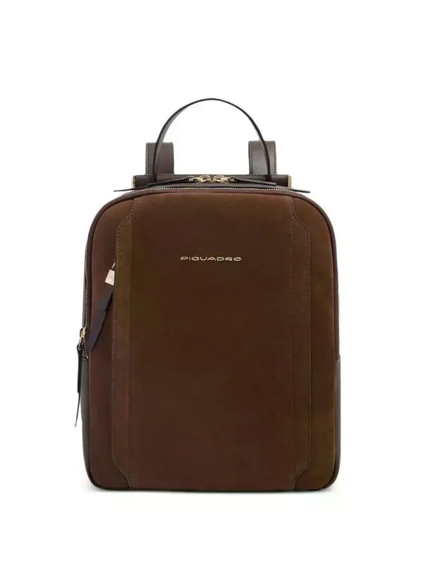 PIQUADRO Rfid-shielded Suede Leather Backpack