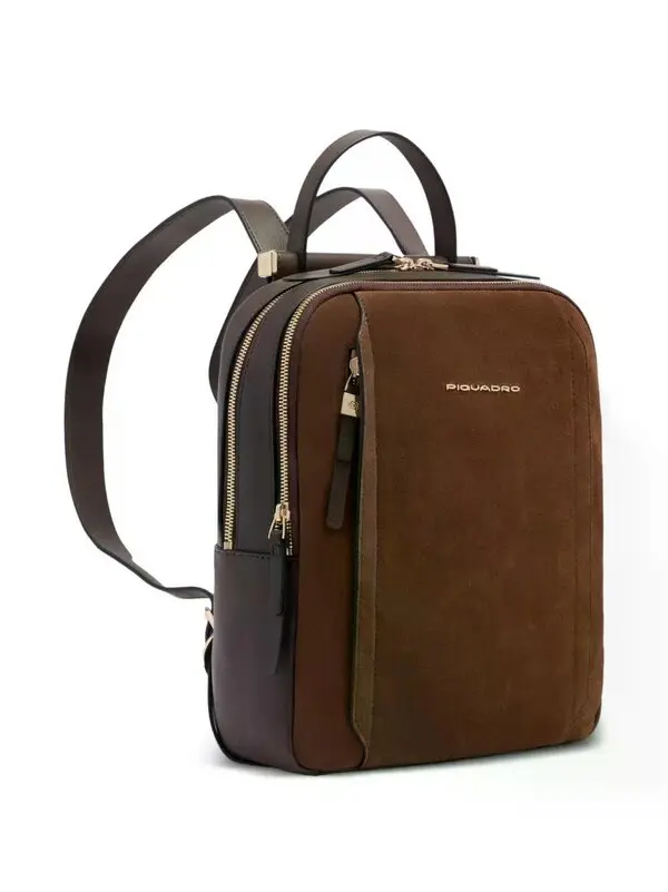 PIQUADRO Rfid-shielded Suede Leather Backpack