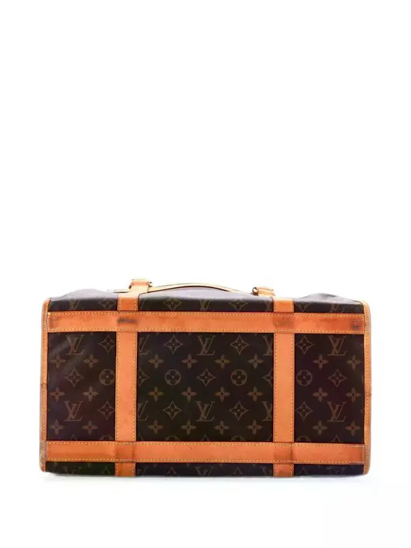 LOUIS VUITTON Dog Carrier Bag Monogram Canvas 40 Satchel
