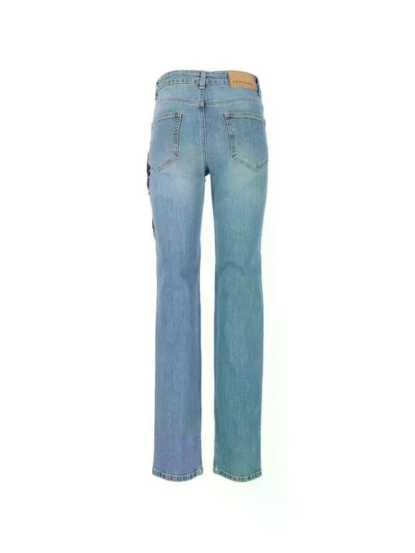 Ermanno Scervino Embroidered Straight-leg Jeans