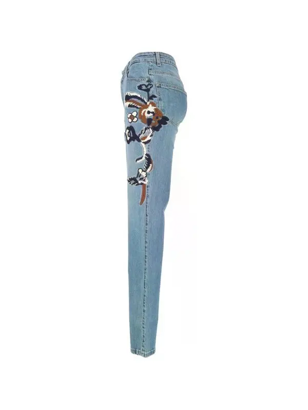 Ermanno Scervino Embroidered Straight-leg Jeans
