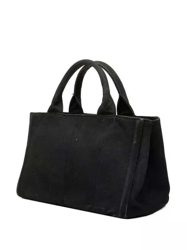 Prada 2013-2026 Canvas Canapa Studded Handbag