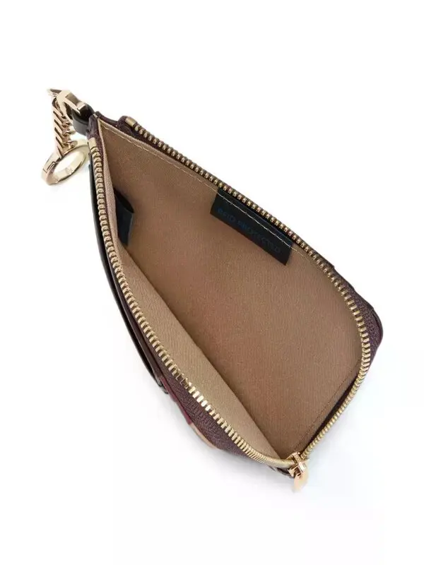 PIQUADRO Keychain Card Holder, 8 Slots & Rfid Protection - Pink