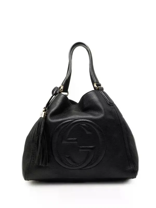 Gucci 2000-2015 Medium Leather Soho Cellarius Tote Satchel