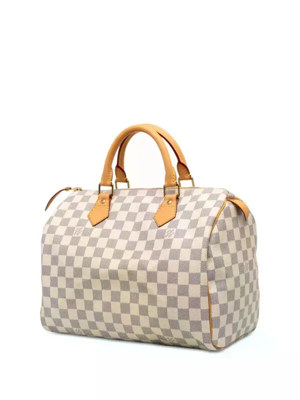LOUIS VUITTON 2009 Damier Azur Speedy 30 Boston Bag