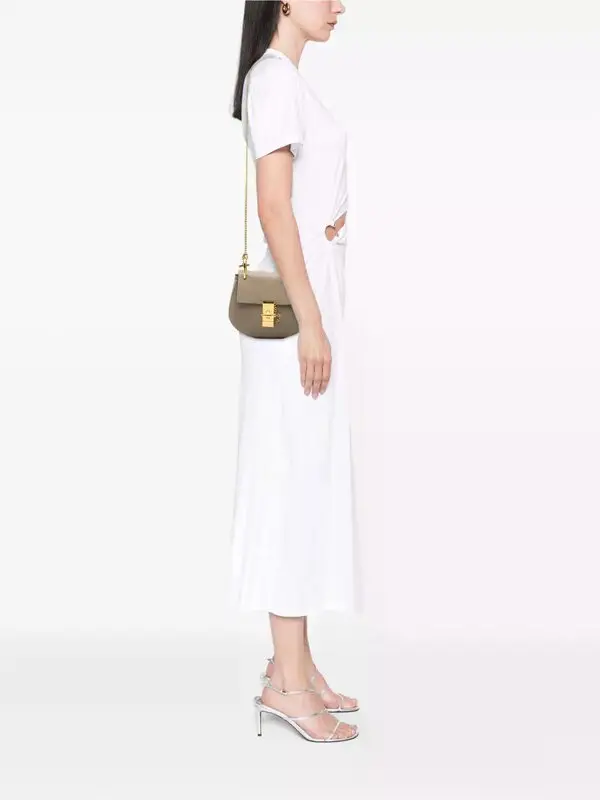 Chloé 2019 Mini Grained Lambskin Drew Crossbody Bag