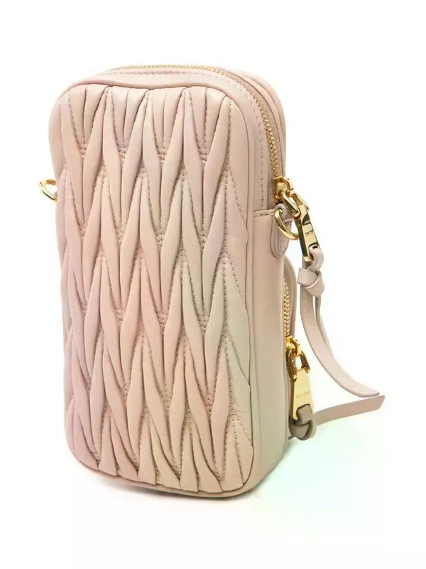 Miu Miu 1993-2000 Matelasse Nappa Phone Holder Crossbody Bag