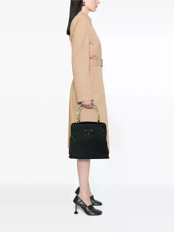 Prada 2013-2026 Tessuto Metal Handle Bag Tote Bag