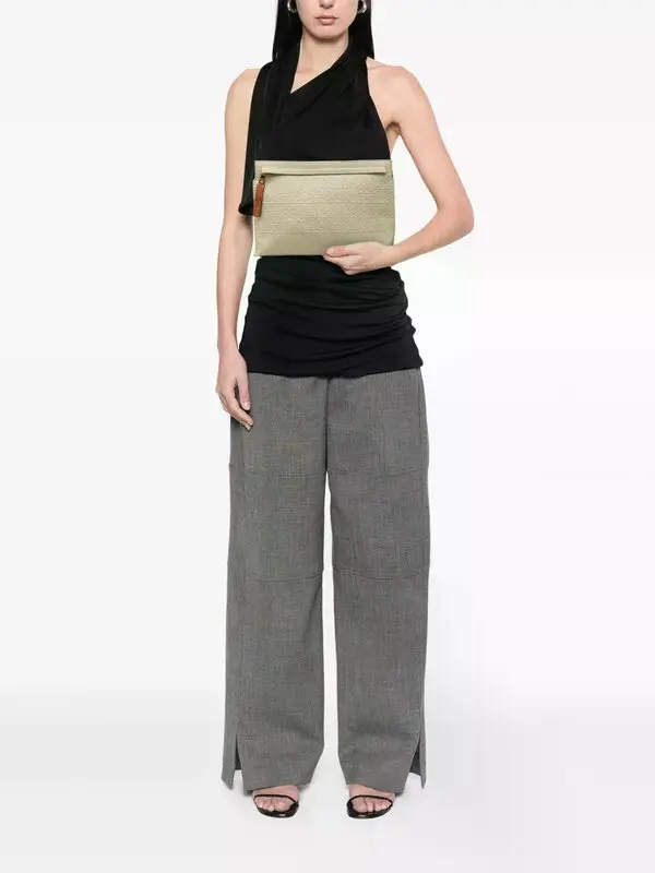 Loewe 2016 Anagram Canvas Repeat T Clutch Bag
