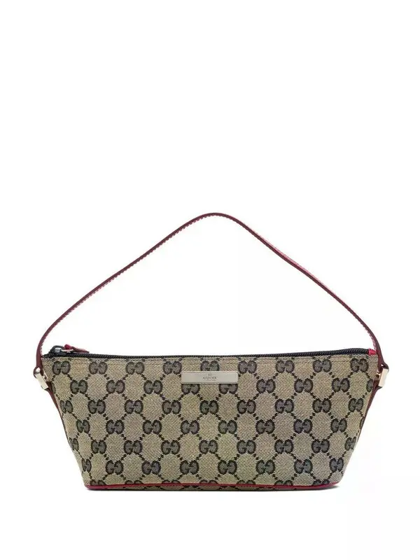 Gucci 2000-2015 Gg Canvas Boat Shoulder Bag - Neutrals
