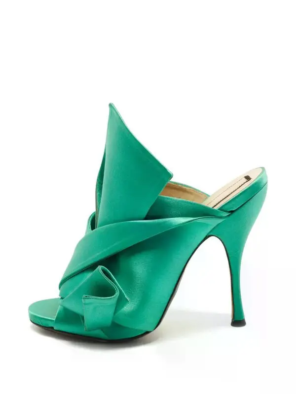 N°21 Knot Heeled Sandals - Green