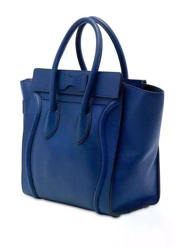 Celine 2014 Micro Drummed Calfskin Luggage Tote Bag