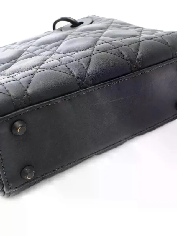 Dior 2010s Lady Cannage Mini Bag - Black