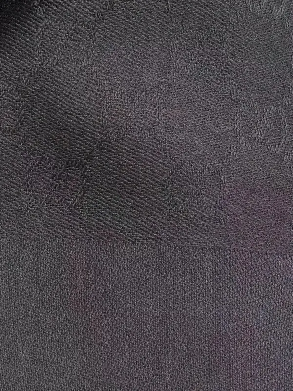 Gucci Gg Monogram Jacquard Scarf - Grey