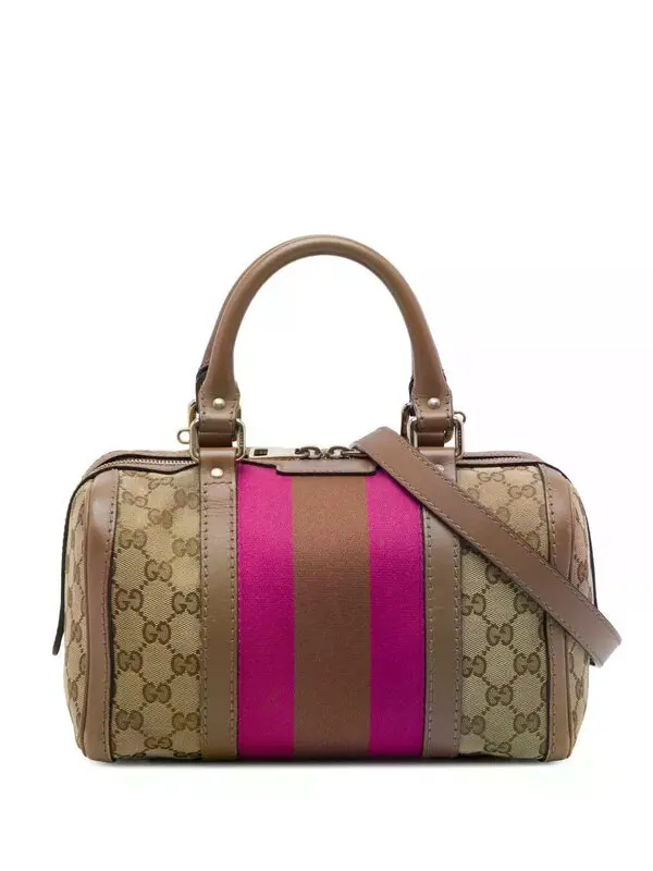 Gucci 2016-2026 Small Gg Canvas Web Joy Boston Bag Satchel
