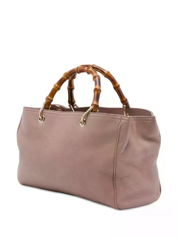 Gucci 2016-2026 Medium Calfskin Bamboo Shopper Satchel