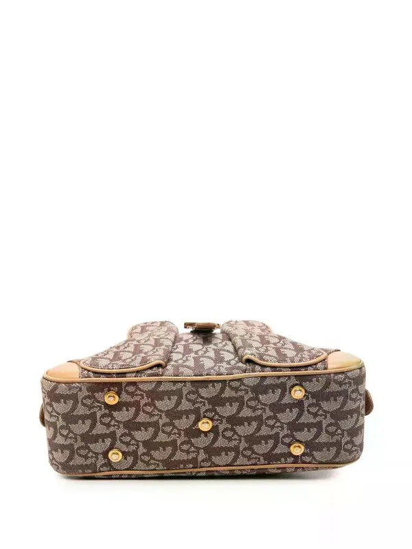 Dior 2011 Mini Diorissimo Canvas Double Saddle Bowler Bag Handbag