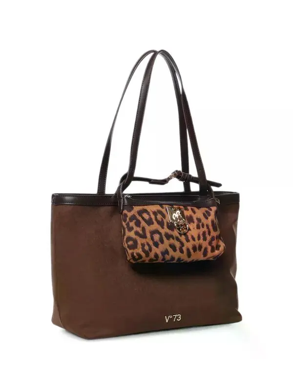V°73 Leopard-print Pouch Tote Bag