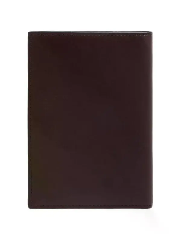 PIQUADRO Logo-plaque Leather Passport Holder