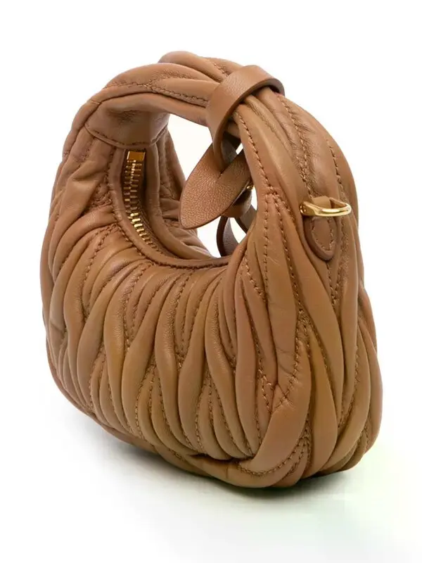Miu Miu 2021-2026 Micro Nappa Matelasse Wander Bag Satchel