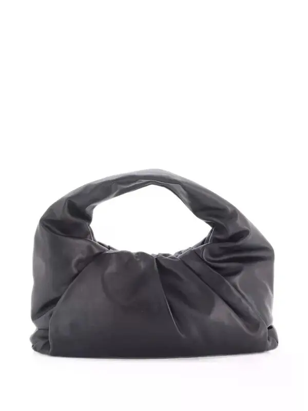 Bottega Veneta The Shoulder Pouch Leather Medium Hobo Bag - Black
