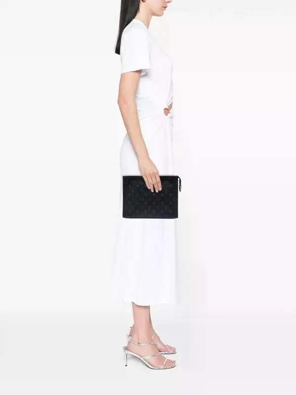 LOUIS VUITTON 2020 Monogram Eclipse Pochette Voyage Mm Clutch Bag