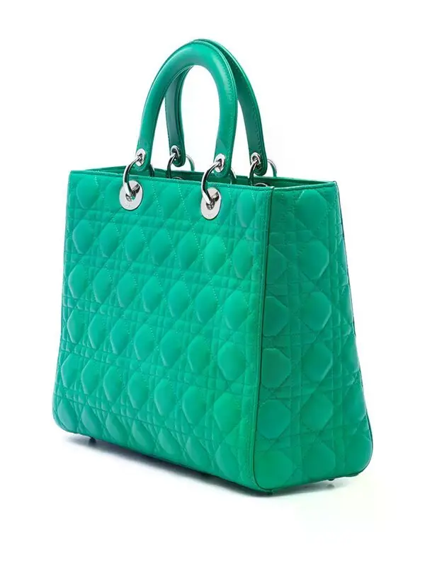 Dior 2013 Large Lambskin Cannage Lady Satchel