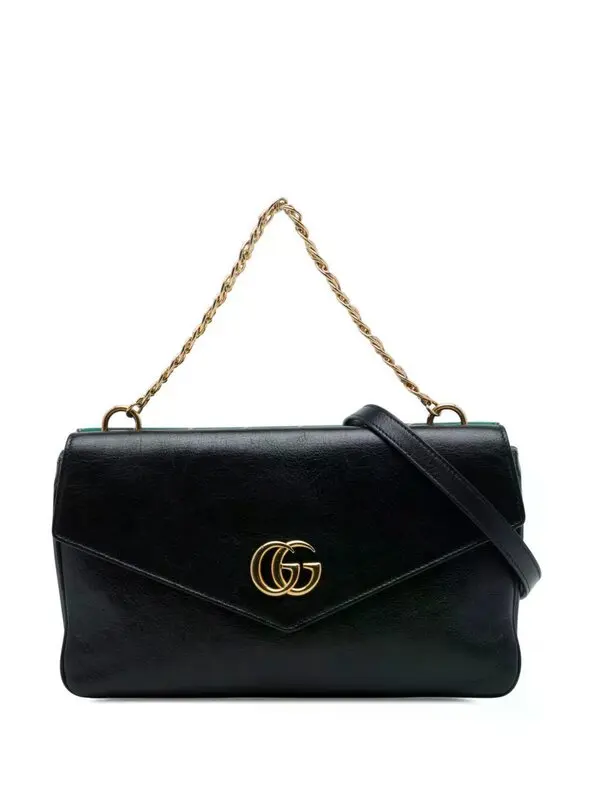 Gucci 2016-2026 Medium Calfskin Double Thiara Satchel - Black