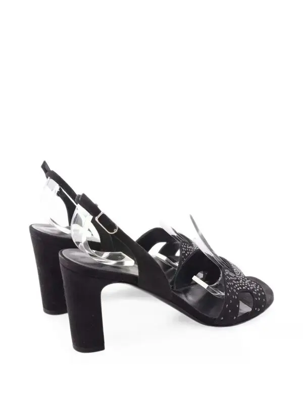 Hermès 2000s Eternité Rhinestone Sandals