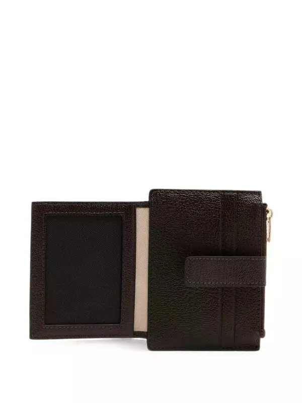 PIQUADRO Logo-plaque Pebbled-leather Wallet