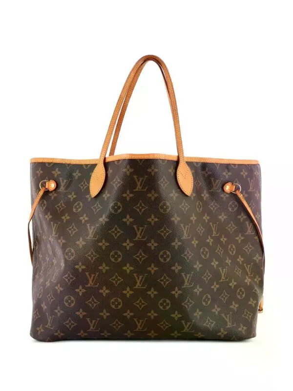 LOUIS VUITTON Neverfull Nm Monogram Canvas Gm Tote Bag - Brown