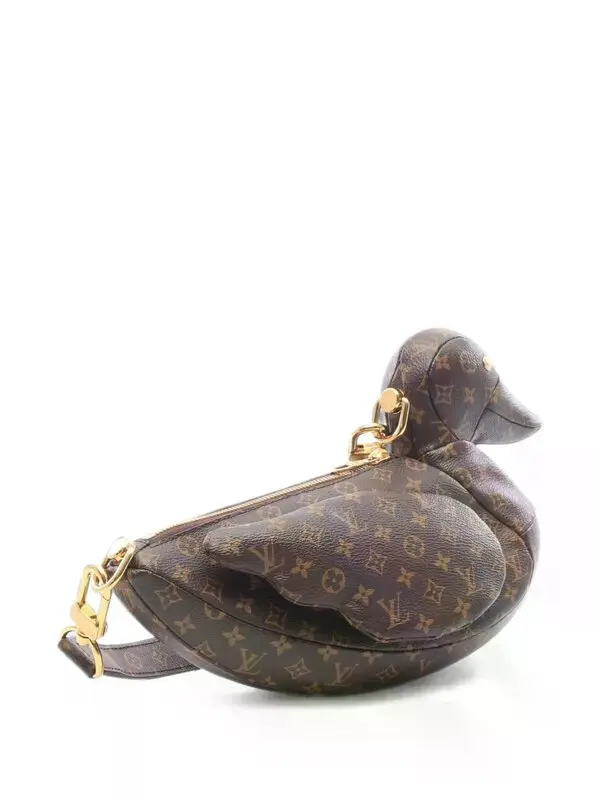 LOUIS VUITTON X Nigo 2010s Duck Monogram Shoulder Bag