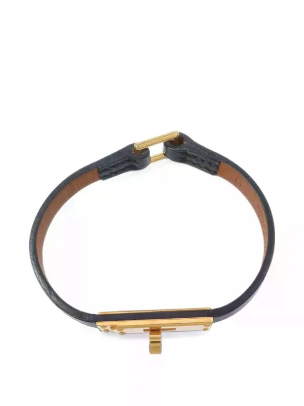 Hermès Micro Kelly Leather Bracelet